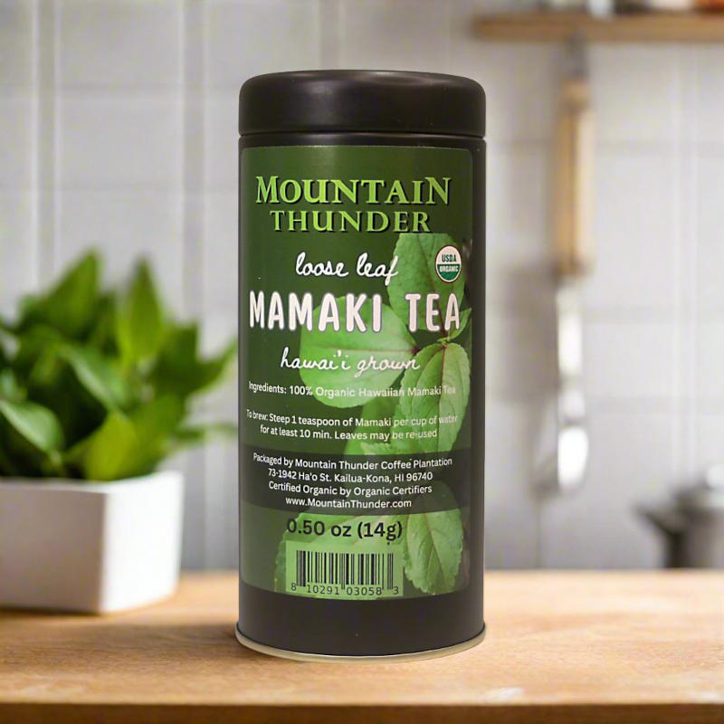 Loose-leaf Organic Māmaki Tea – Mountain Thunder Coffee